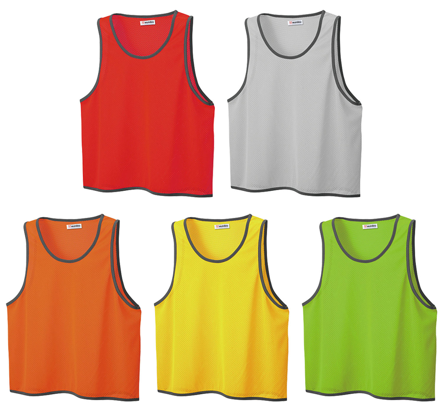 【楽天市場】【4日20時からポイント15倍】 ウンドウ wundou キッズ・ジュニア ベーシックビブス JS・JL P55J：スポーツヒーローズ