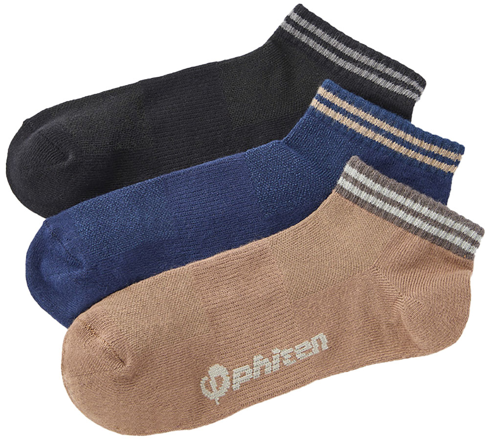 【楽天市場】【11日2時までポイントアップ】 ファイテン Phiten ファイテン ソックス アンクル 3足セット 22～24cm ...