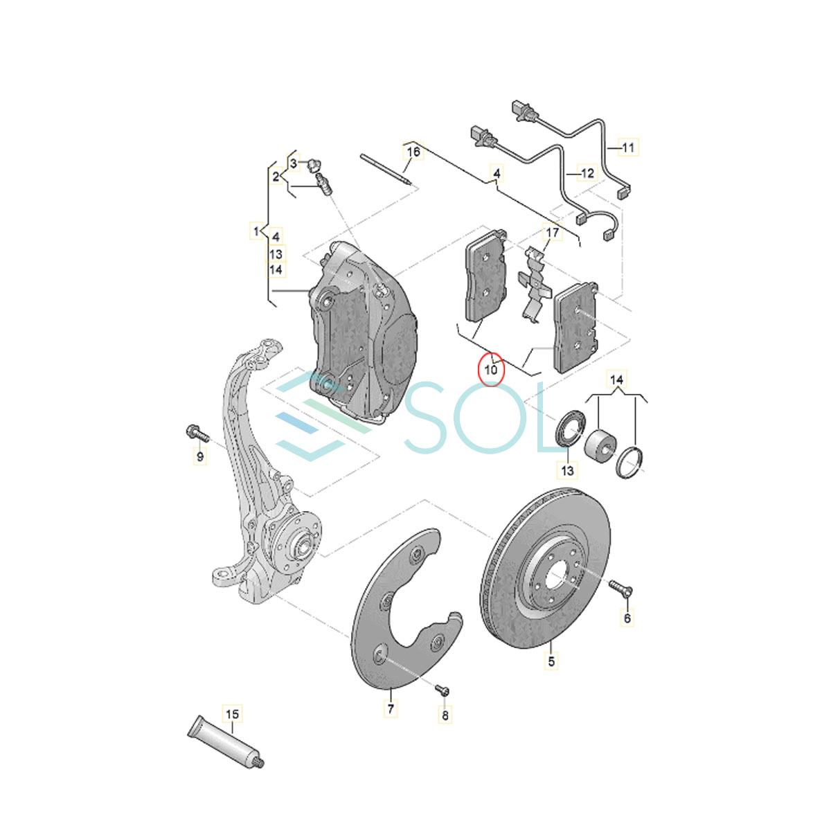 【楽天市場】アウディ A6 C7(4G2 4G5 4GC 4GD) A7(4GA 4GF) Q5(8RB) フロント ブレーキパッド 左右 ...