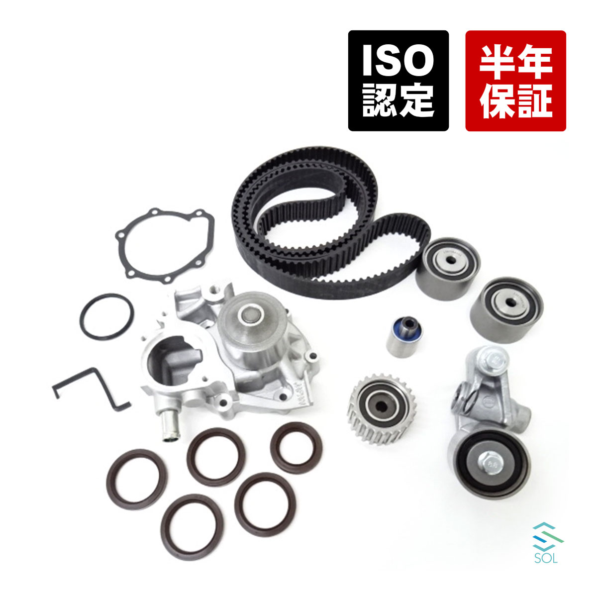 【楽天市場】スバル レガシィ(BM9 BR9) タイミングベルト アイドラプーリーx4 オートテンショナー ウォーターポンプ カムシールx4 ...