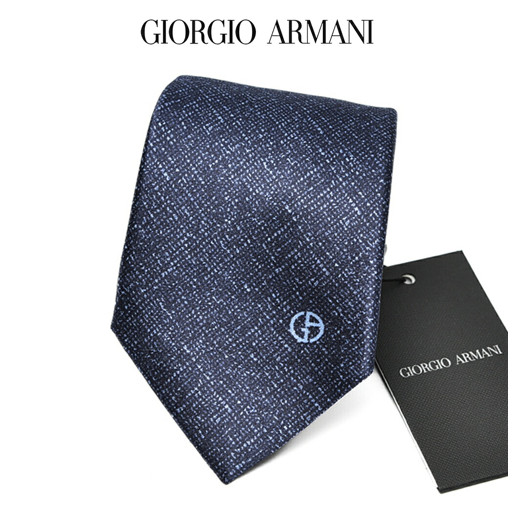 【楽天市場】ジョルジオ アルマーニ GIORGIO ARMANI ネクタイ オールシーズン メンズ シルク 100% ワンポイント ロゴ ...