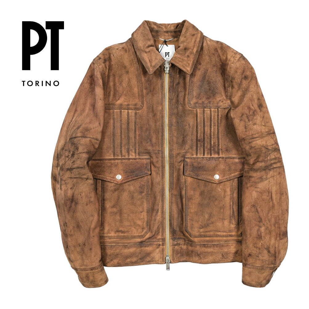 【楽天市場】《冬セール》【半額以下】 ピーティートリノ PT TORINO レザージャケット 秋冬 春 3シーズン メンズ アウター ピュア ...