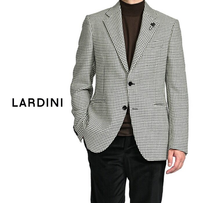 【楽天市場】ラルディーニ LARDINI 【2024-25年 秋冬新作】 FEELING ウールライトツイード テーラードジャケット 2Bシングル 秋冬 メンズ ハウンドトゥース 千鳥格子 ...