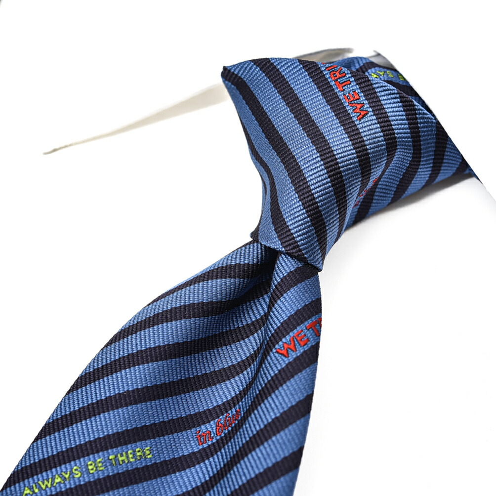 【楽天市場】【P10倍】【半額以下】 エトロ ETRO ネクタイ オールシーズン メンズ シルク 100% レジメンタル レタリング ブルー ...