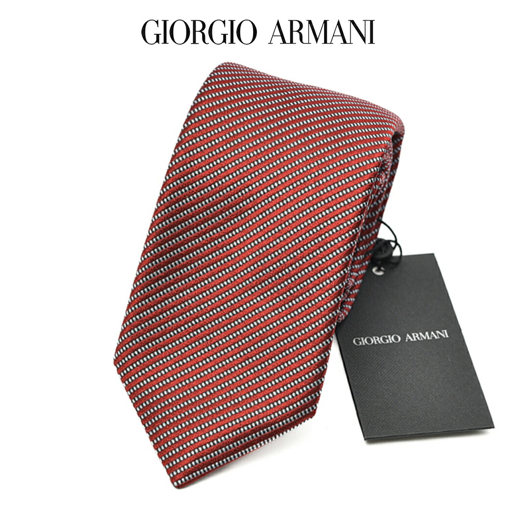 【楽天市場】ジョルジオ アルマーニ GIORGIO ARMANI ネクタイ オールシーズン メンズ シルク 100% レジメンタル ワイン ...