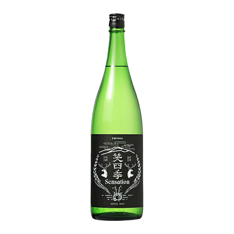 【楽天市場】笑四季 Sensation Black 火入 1.8L【クール推奨】純米 日本酒 清酒 1800ml 一升瓶 滋賀 えみしき EMISHIKI Sensation センセーション ...