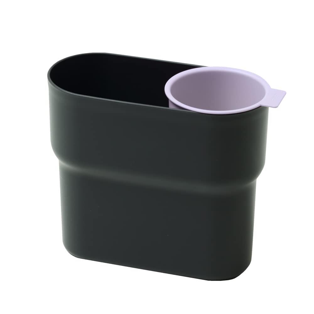 【楽天市場】ideaco (イデアコ) ゴミ箱 分別 カップ付き チャコール & パープル 7L Trash can niko (ニコ ...