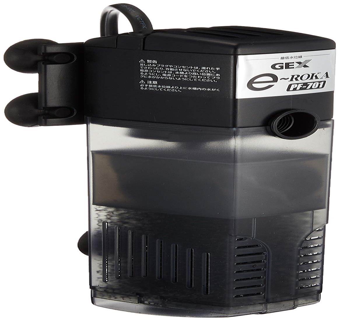 【楽天市場】ジェックス GEX AQUA FILTER e-ROKA イーロカ PF701 ロングシャワー方式 エアレーション機能 流量調整機能付き水中モーターフィルター幅60-90cm水槽用 ...