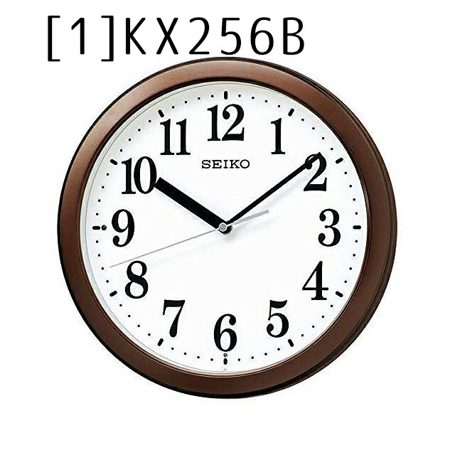 【楽天市場】SEIKO CLOCK セイコー クロック 電波掛時計 KX256B(茶メタリック) / KX256S(銀色メタリック) 掛け時計 壁掛け 電波時計 コンパクトサイズ スタンダード ...