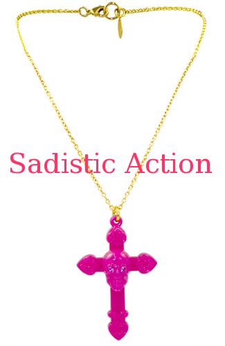 【楽天市場】【即納】TARINA TARANTINO CROSS WHITH SKULL PENDANT PI 【TARINA ...