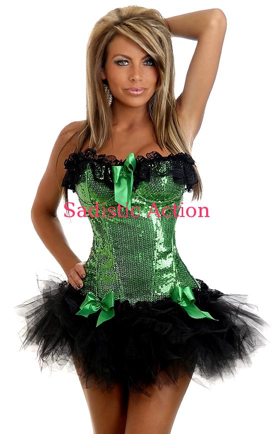 【楽天市場】【即納】daisy Corset Sequin Burlesque Underwire Corset 【クリスマスコスチューム