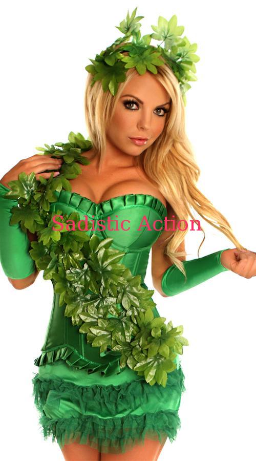 【楽天市場】【即納】daisy Corsets 4 Pc Sexy Ivy Vixen Costume 【ハロウィンコスチューム