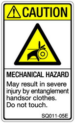 【楽天市場】【1シート販売】 SQ011-05E 縦型英文 (縦50mm横30mm、1シート5枚付)：ショップ セフティ