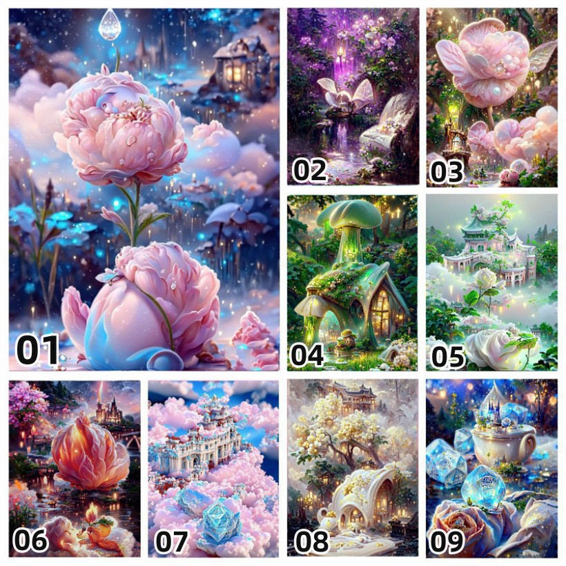 【楽天市場】【10%OFFクーポン配布中】 送料無料 刺繍キット 5Dダイヤモンドアート キット ビーズ刺繍 風景 初心者 5Dダイヤモンド ペインティングインテリア 趣味 ハンドメイド ...