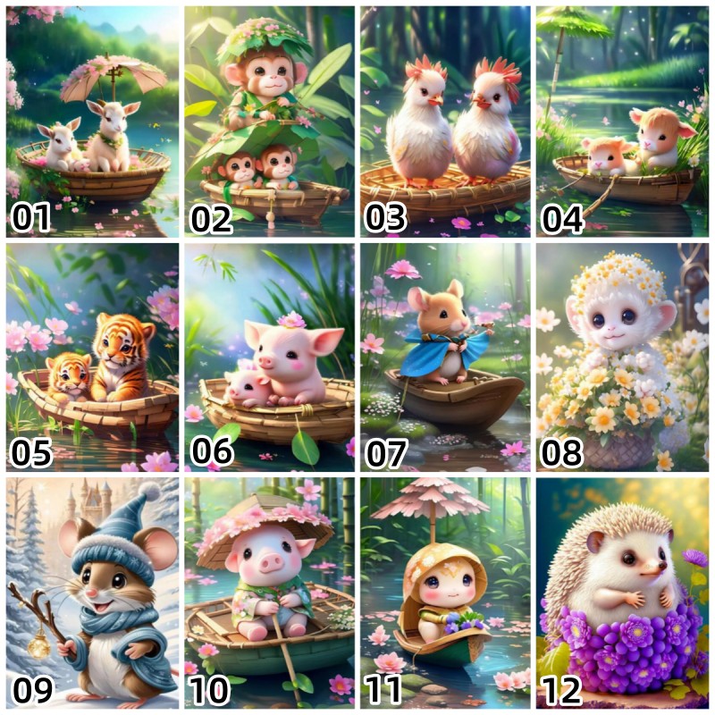 【楽天市場】【 クーポン利用で10%OFF！！ 】送料無料 刺繍キット 5Dダイヤモンドアート キット ビーズ刺繍 動物 漫画 初心者 5Dダイヤモンド ペインティングインテリア 趣味 ...