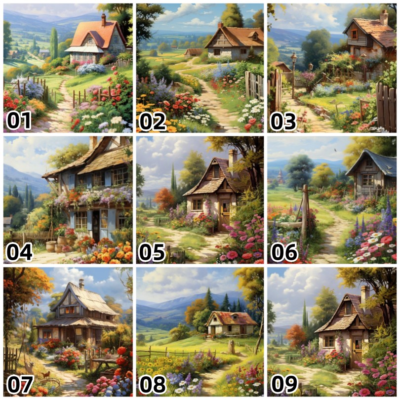 【楽天市場】【10%OFFクーポン配布中】送料無料 刺繍キット 5Dダイヤモンドアート キット ビーズ刺繍 風景 小屋 初心者 5Dダイヤモンド ペインティングインテリア 趣味 ハンドメイド ...