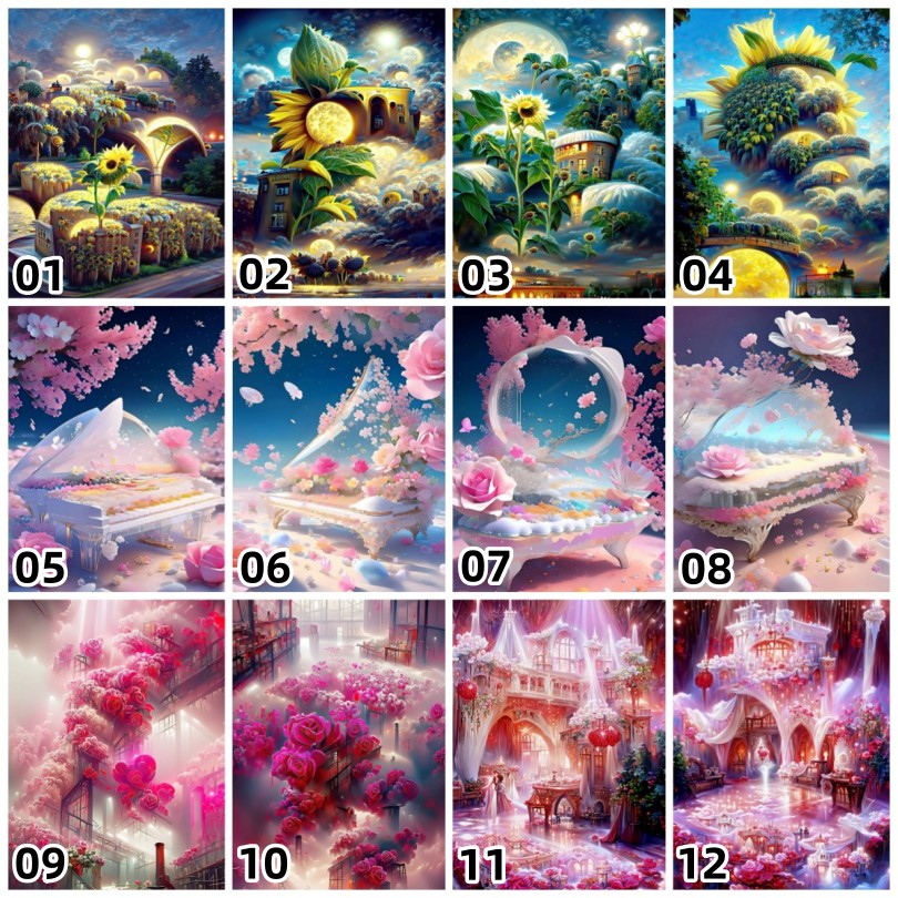 【楽天市場】【 クーポン利用で10%OFF！】送料無料 刺繍キット 5Dダイヤモンドアート キット ビーズ刺繍 風景 初心者 5Dダイヤモンド ペインティングインテリア 趣味 ハンドメイド ...