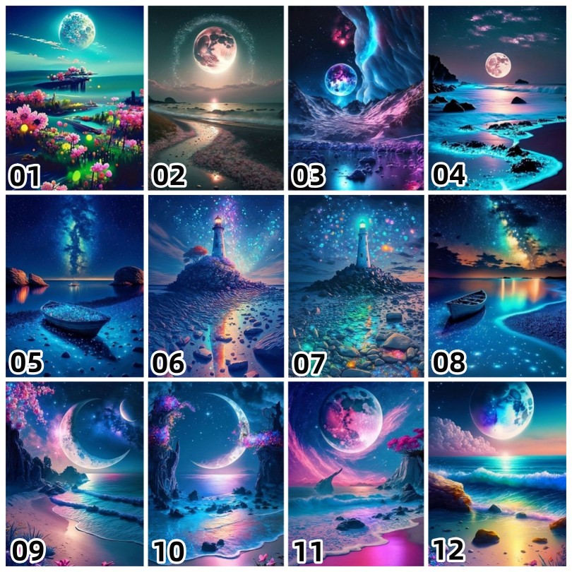 【楽天市場】【 クーポン利用で10%OFF 】 送料無料 刺繍キット 5Dダイヤモンドアート キット ビーズ刺繍 風景 星空 初心者 5Dダイヤモンド ペインティングインテリア 趣味 ...