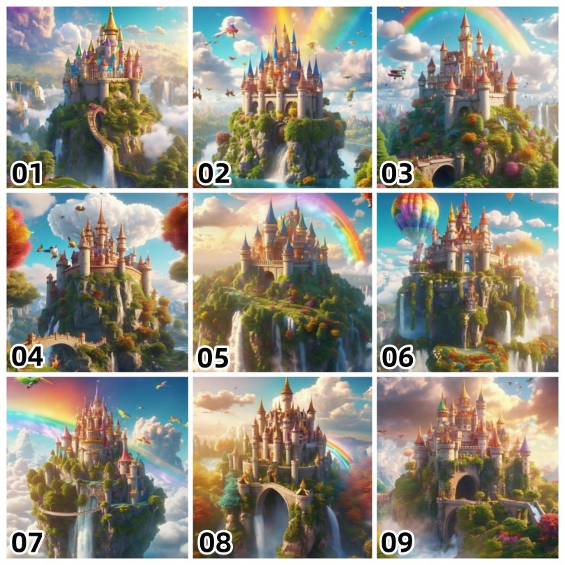 【楽天市場】【 10%OFFクーポン配布中 】送料無料 刺繍キット 5Dダイヤモンドアート キット ビーズ刺繍 天空の城ラピュタ パンダ 初心者 5Dダイヤモンド ペインティングインテリア ...