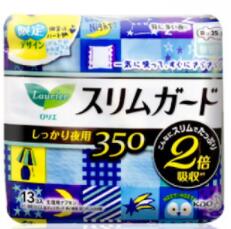 【楽天市場】*ロリエ Speed+ スリムガード しっかり夜用350 13コ：エルショップ