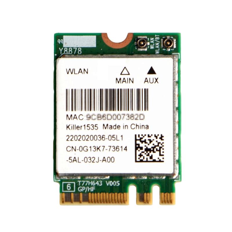 【楽天市場】Killer Wireless-AC 1535 867Mbps 802.11ac + Bluetooth 4.1 M.2 NGFF ...
