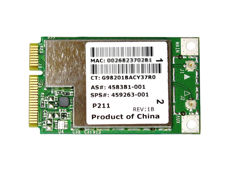 【楽天市場】HP純正 459263-001 + 汎用 Broadcom BCM94312MCG BCM4312 802.11b/g PCIe ...