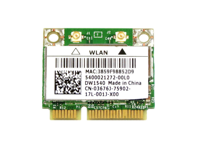 【楽天市場】Dell Wireless WLAN 1540 DW1540 内蔵ワイヤレスLAN Half-Miniカード (300Mbps ...