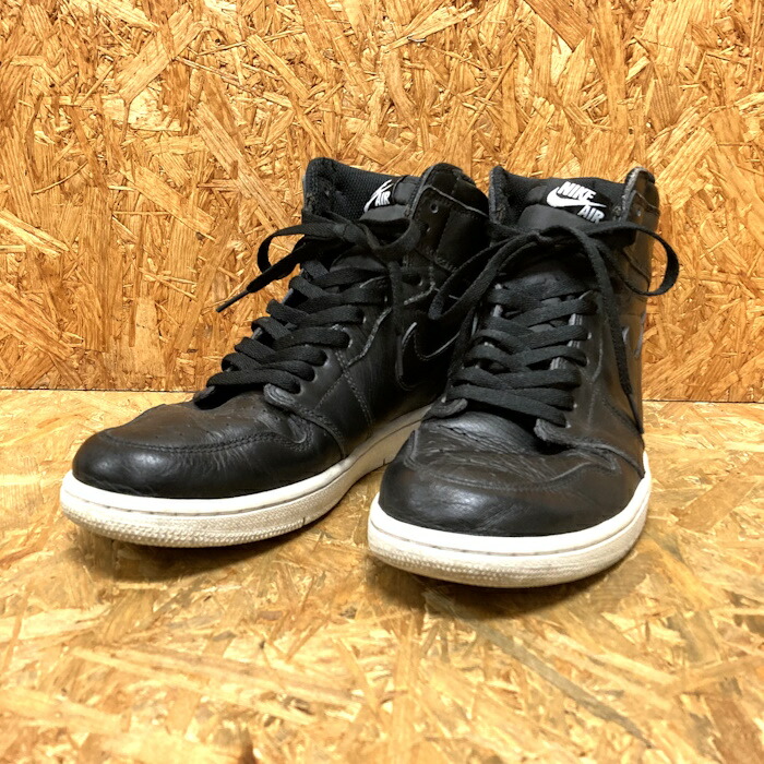 【楽天市場】NIKE ハイカットスニーカー AIR JORDAN 1 HI サイバーマンデー ブラック 27.5cm 555088-006 ...