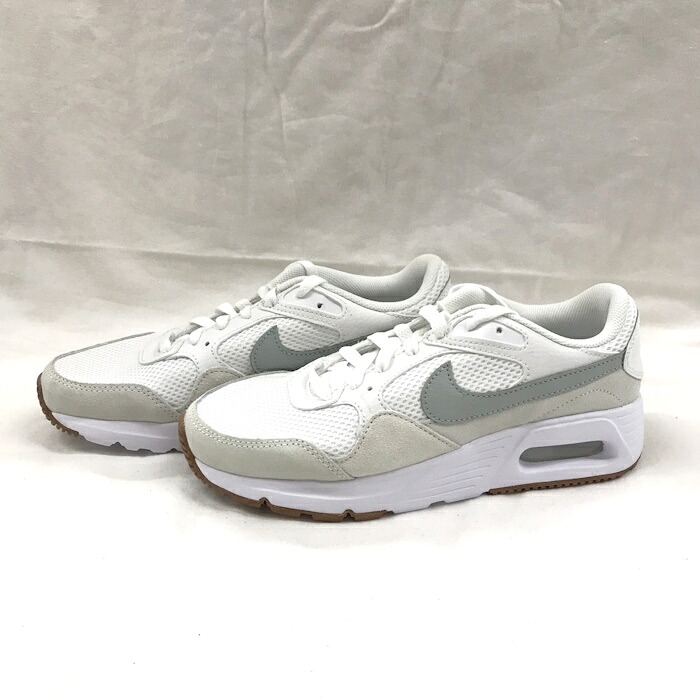 【楽天市場】NIKE スニーカー エアマックスSC AIR MAX SC ホワイト グレー 24cm CW4554-121 [jgg]【中古 ...