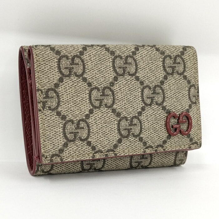 【楽天市場】GUCCI GGスプリーム GG ディテール付き ミニ ウォレット 768251【中古】：サカイのリサイクルショップ