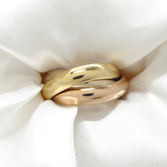 【楽天市場】Cartier トリニティリング 750YG WG PG K18YG WG PG スリーカラーゴールド 表記サイズ47 約13.0g【中古】：サカイのリサイクルショップ