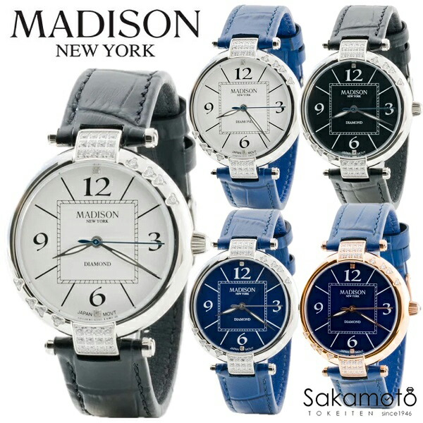 【楽天市場】MADISON NEW YORK マディソンニューヨーク Forsyth フォーシス 腕時計 ウォッチ 電池式 クオーツ 女性 ...