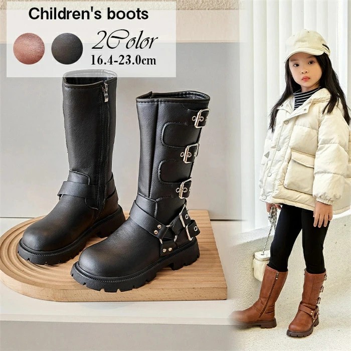 【楽天市場】ロングブーツ キッズ 子供シューズ ブーツ 子供靴 女の子 秋冬 子供ブーツ スノーブーツ 長靴 子供靴 小学生 中学生 可愛い ...