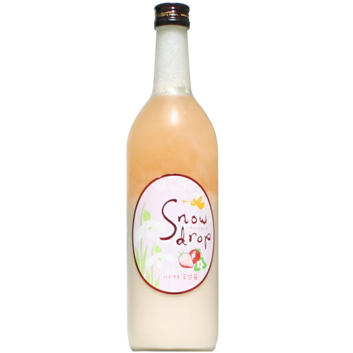 【楽天市場】【和りきゅーる】天明 ヨーグルト酒 スノードロップ 宮袋いちご 720ml：酒の秋山 楽天市場店