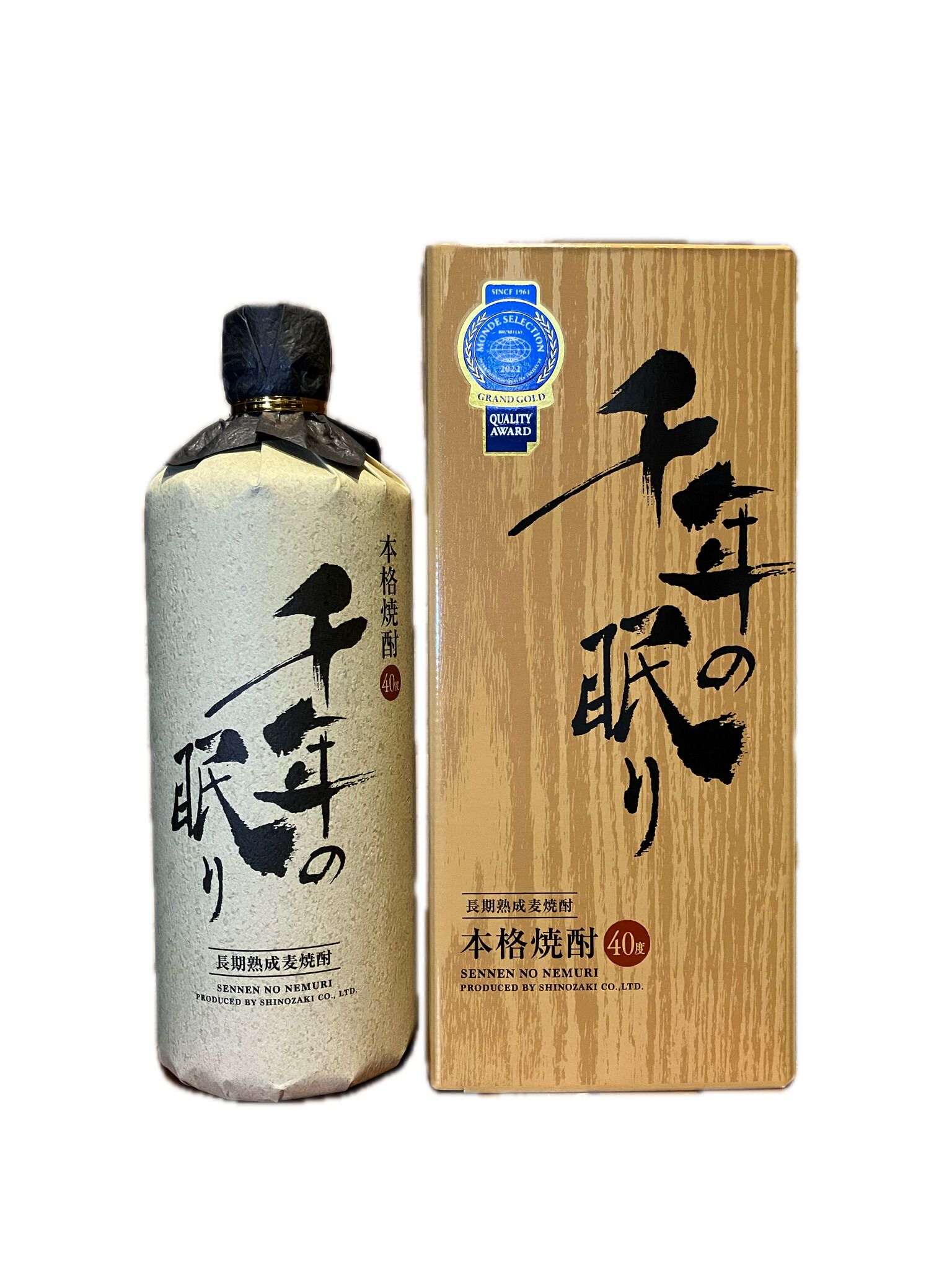 【楽天市場】箱付き 本格焼酎 千年の眠り 麦焼酎 720ml 40度 福岡県 父の日 長期熟成麦焼酎：酒のしずく