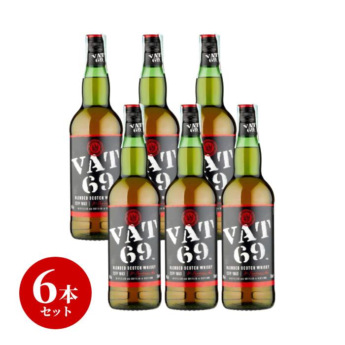 【楽天市場】VAT69 (バット69) 700ml 6本セット | ウイスキー ウィスキー スコッチ ブレンデッド ブレンデット 40度 VAT バット コスパ お買い得 大容量 まとめ買 ...