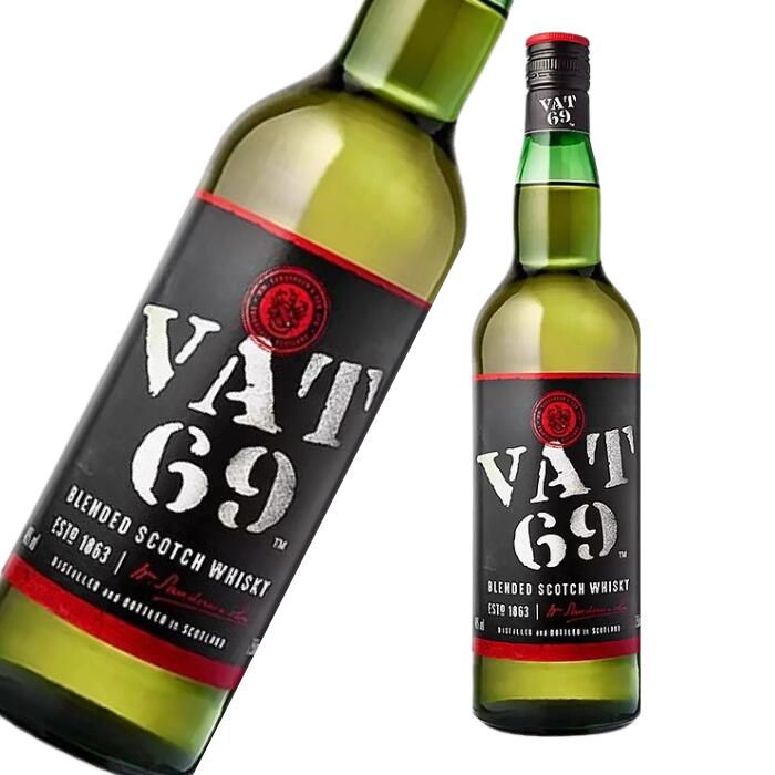 【楽天市場】VAT69 (バット69) 700ml 40度 | ウイスキー ウィスキー スコッチ ブレンデッド ブレンデット 40度 VAT バット コスパ お買い得 大容量 まとめ買 業務用 ...