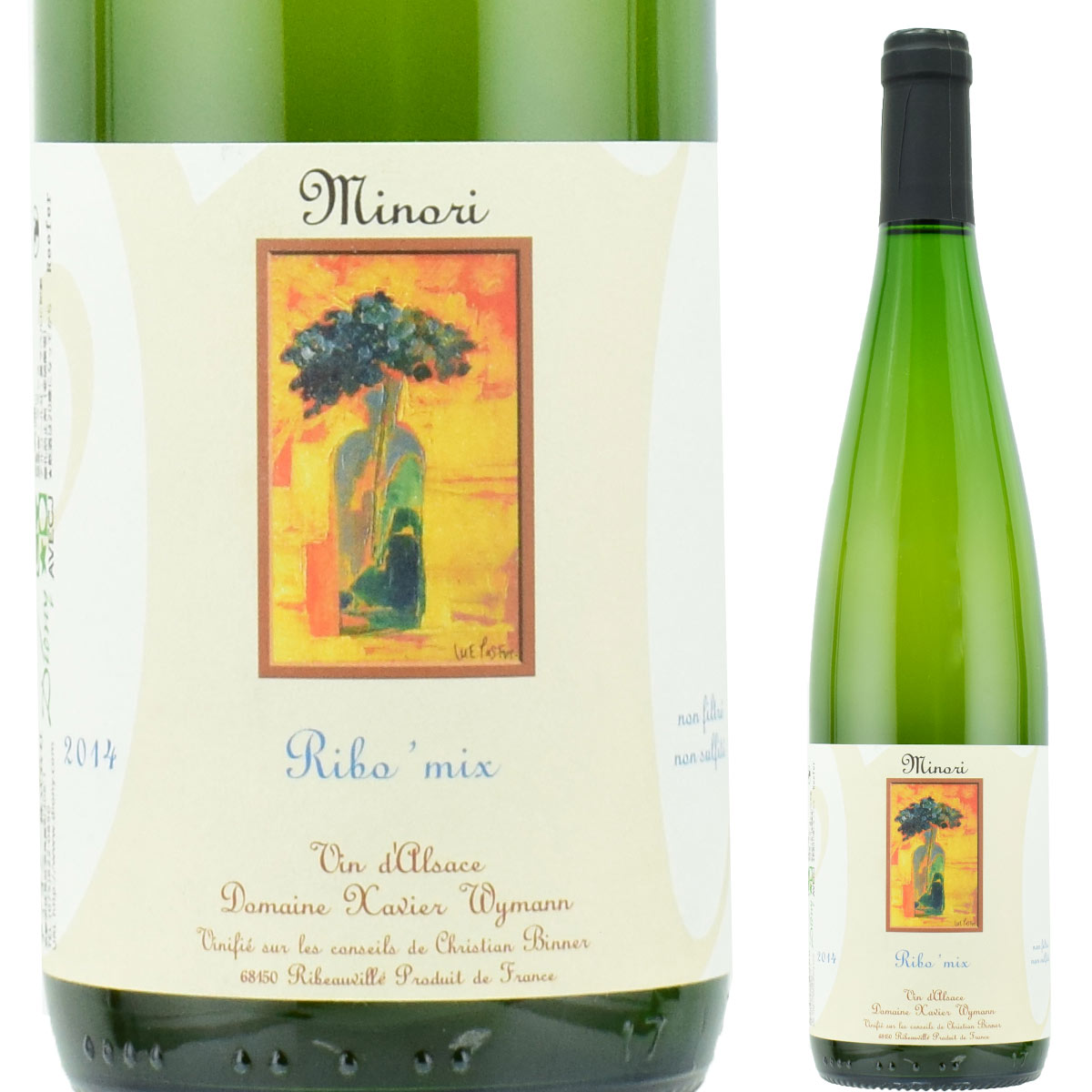 【楽天市場】ドメーヌ・グザヴィエ・ヴァイマン ミノリ リボ・ミックス 2014 750ml白 フランス・アルザス Xavier Wymann ...