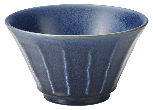 【楽天市場】しのぎ 19cm切立丼 藍色 18.8cmx10.8cm 1400cc日本製 シャープでモダンな形状中華丼 担担麺 まぜそば：産地 ...