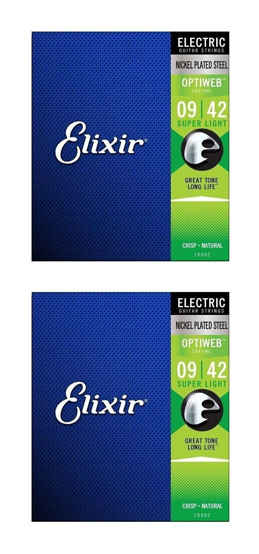 【楽天市場】Elixir 19002(2セットパック) ×1 [09-42] OPTIWEB Super Light エレキギター弦【メール便発送・全国送料無料・代金引換不可】：さくら山楽器