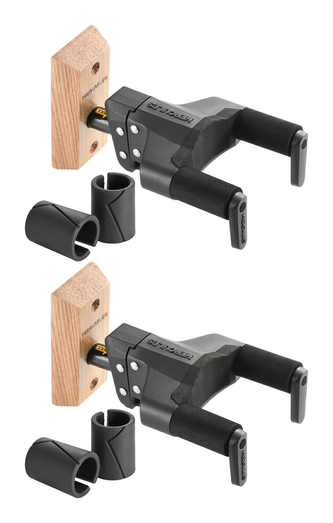 【楽天市場】HERCULES GSP38WB PLUS ×2 (GSP38WB+) ハーキュレス ワイドネック対応 壁掛け式 ギターハンガー ...