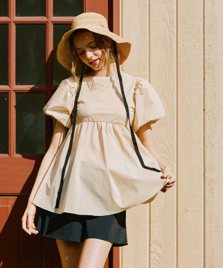 【楽天市場】【2025年新作】【UPF50＋】 パフスリーブキュロット3点セット 9M・11L 【San-ai Resort（サンアイリゾート）】：San-ai Resort 三愛水着楽天市場店