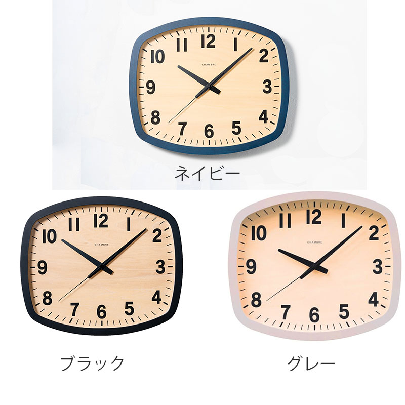 【楽天市場】★!PT10倍＋クーポン発行中!★【INTERZERO/インターゼロ】CHAMBRE R-SQUARE CLOCKシャンブル アールスクエア クロック《掛け時計/新居/インテリア ...