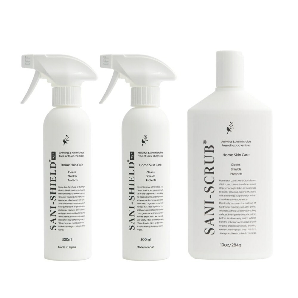 【楽天市場】楽天総合1位 サニーシールドAg+300mlトリガー付2本＋サニースクラブ お得お掃除セット【化粧箱入】中性 抗菌コーティング ...