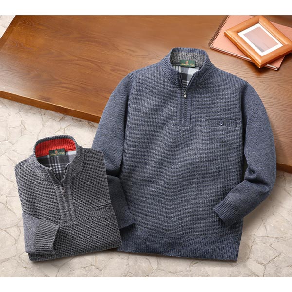 【楽天市場】ハワード ハンティントン・クラブ 裏フリースジップアップセーター 316-5141 1枚：産経ネットショップ