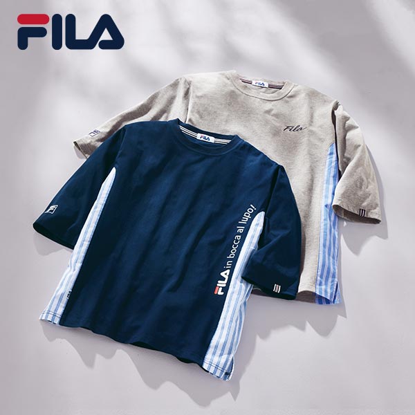 【楽天市場】フレンドリー FILA(フィラ) 着るだけおしゃれ！布帛切替カットソー 958053 1枚：産経ネットショップ