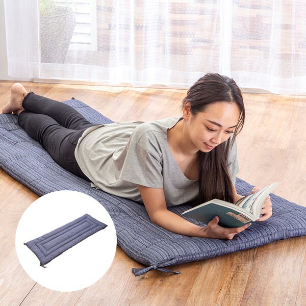 【楽天市場】ガマカ工業 綿しじら織ごろ寝長座布団 1枚：産経ネットショップ