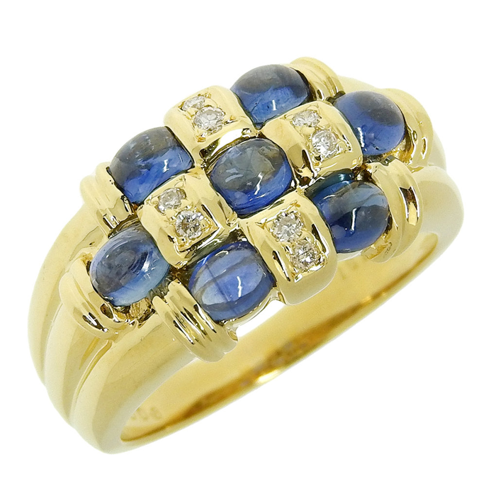 【楽天市場】【返品OK】合計1.81ct 天然サファイア リング 13号 K18YG 新品仕上げ済み 合計0.08ct 天然ダイヤ レディース ...