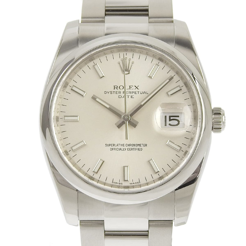 【楽天市場】【返品OK】ロレックス オイスターパーペチュアルデイト 115200 M番 SS AT OH/新品仕上げ済み バーインデックス ...