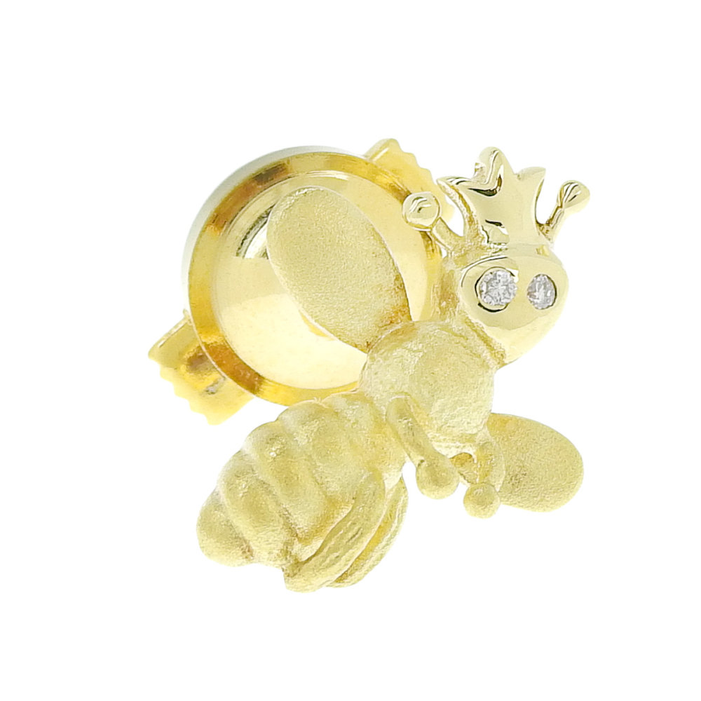 【楽天市場】【返品OK】蜂モチーフ 合計0.02ct 天然ダイヤ ピンブローチ レディース 18K 18金 イエローゴールド 金無垢【送料無料 ...
